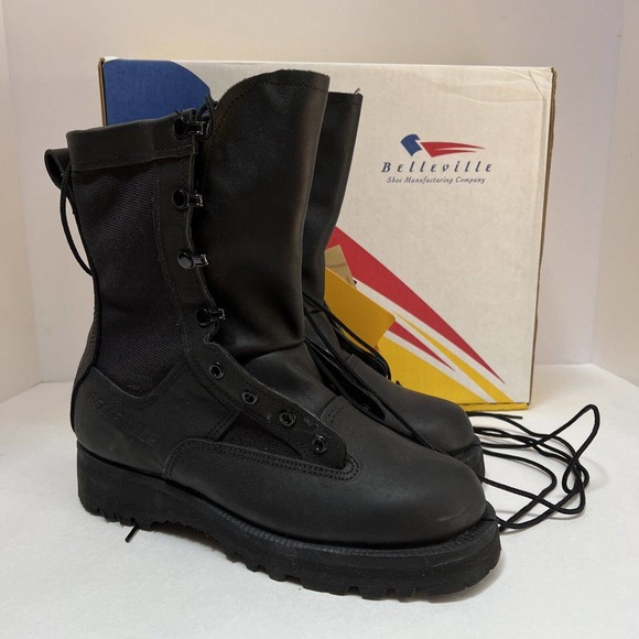 Belleville | Shoes | New Sz 65 Belleville Us Army Icb Black Leather ...